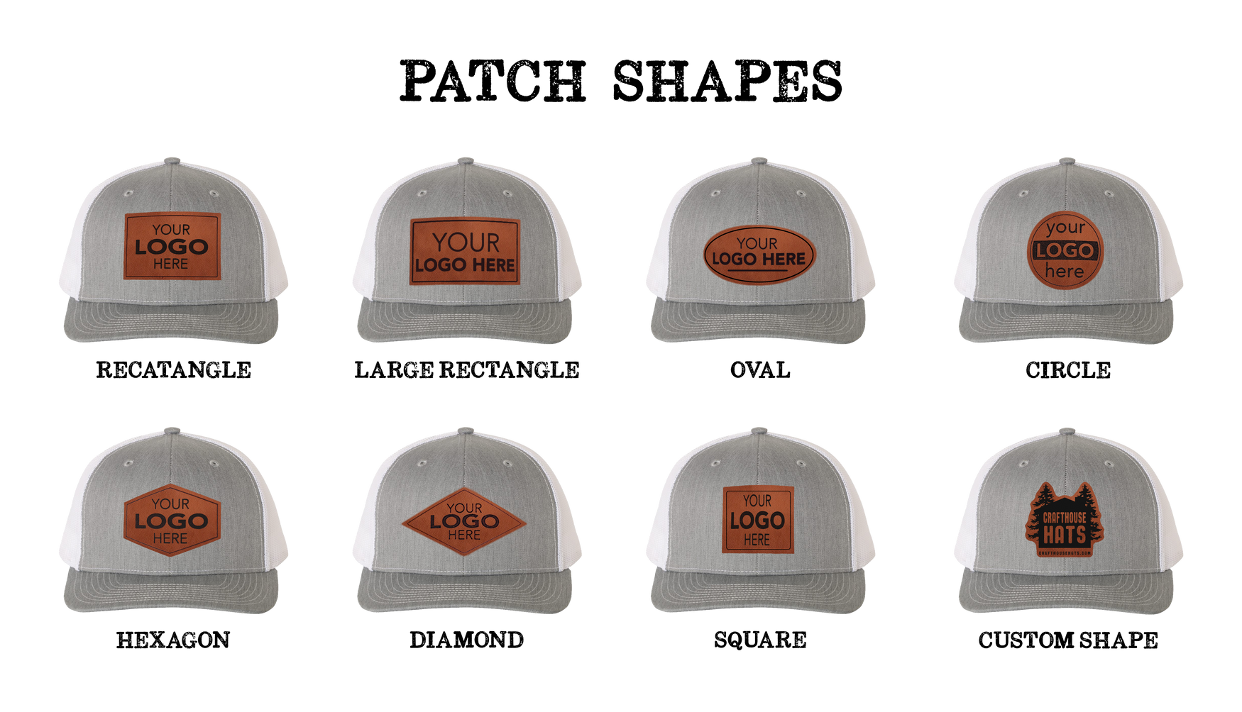 Custom Logo Leather Patch Hats – Crafthouse Hats