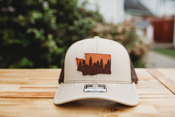 Washington Evergreen Custom Leather Patch Hat – Crafthouse Hats